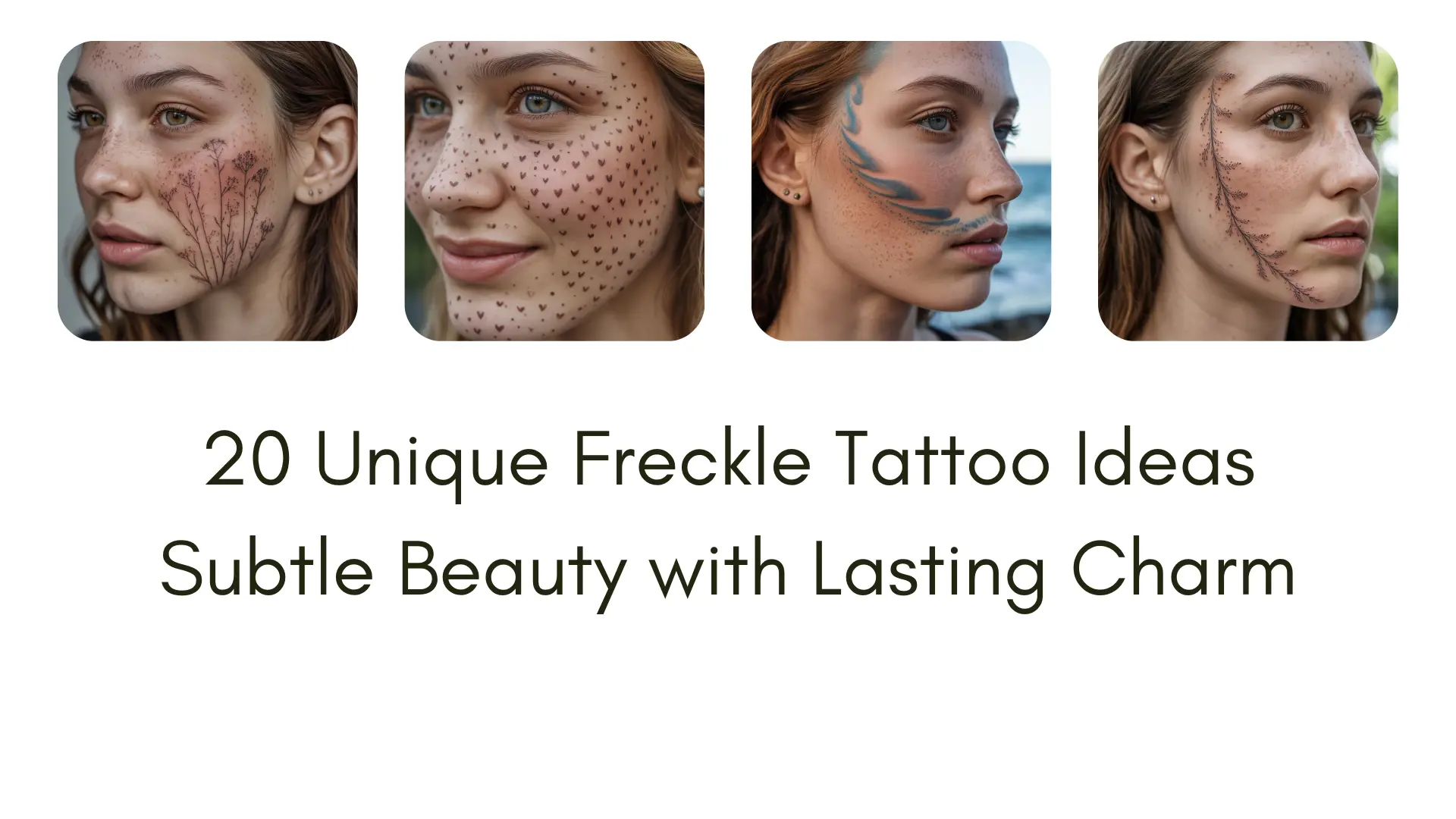 20 Unique Freckle Tattoo Ideas Subtle Beauty with Lasting Charm